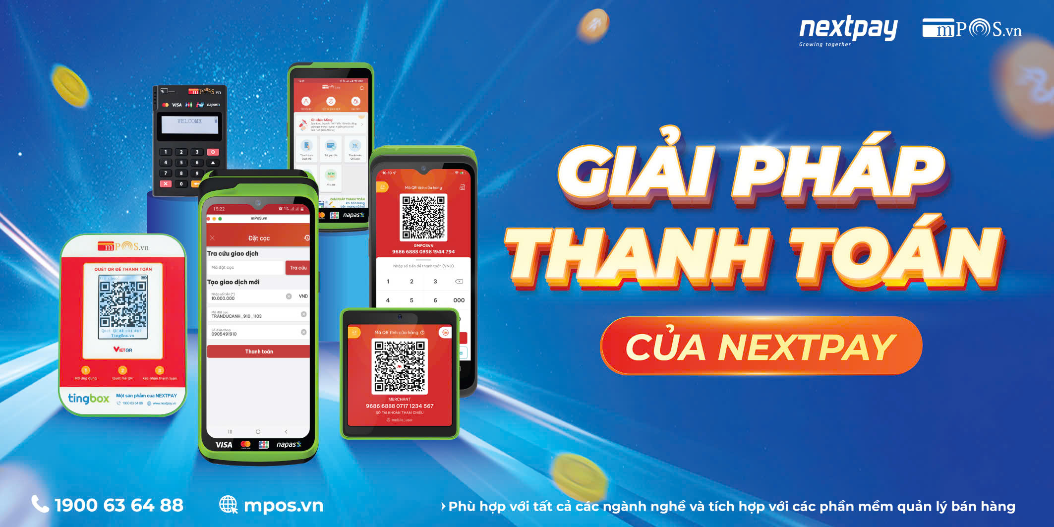 MPOS.VN LẦN THỨ SÁU LIÊN TIẾP DẪN ĐẦU TRONG MẠNG LƯỚI CHẤP NHẬN THANH TOÁN - Chuyển đổi số Nextpay